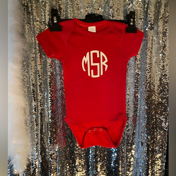 LNJ Designs by Lisa | One Pieces | New Monogram Baby Girl Onesie By Lnj ...